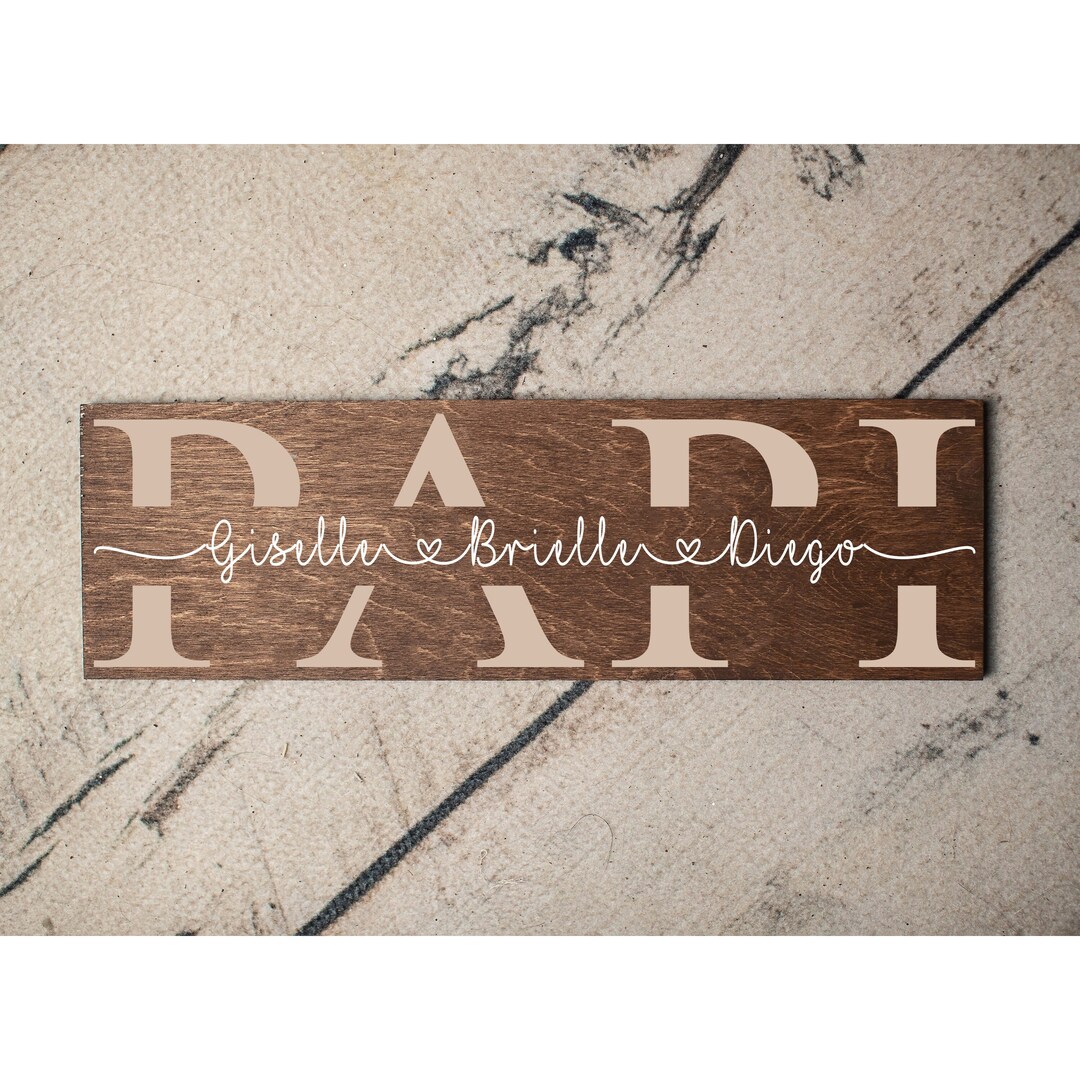 Papi Fathers Day Gift - Papi Sign - Gift for Papi - Rustic Sign for ...