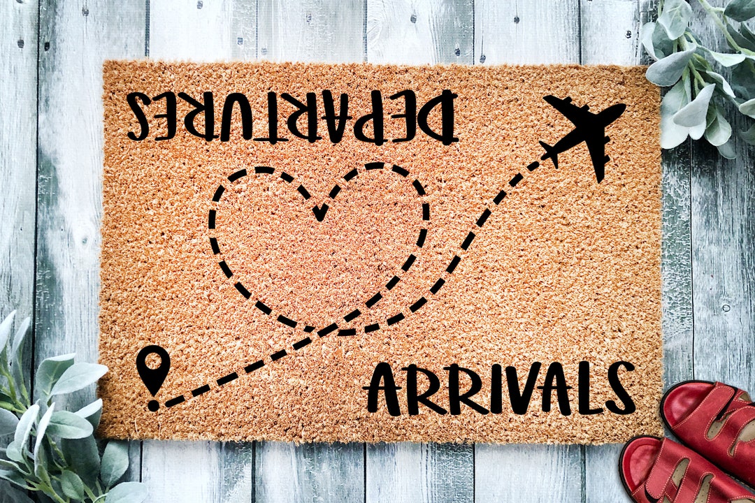 3138 Arrivals Departures Doormat Welcome Mat Funny Mat Door Mat ...