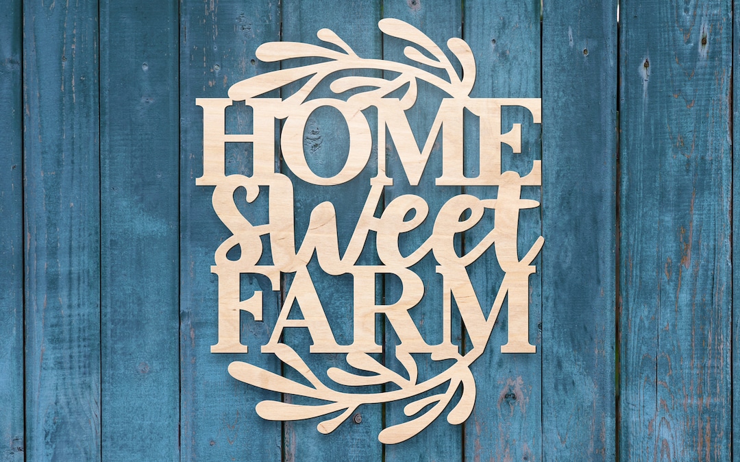Home Sweet Farm Sign - Farmhouse Wall Decor 7059 - Etsy