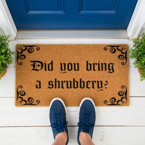 Did You Bring A Shrubbery, Medieval Knights Welcome Doormat - Etsy