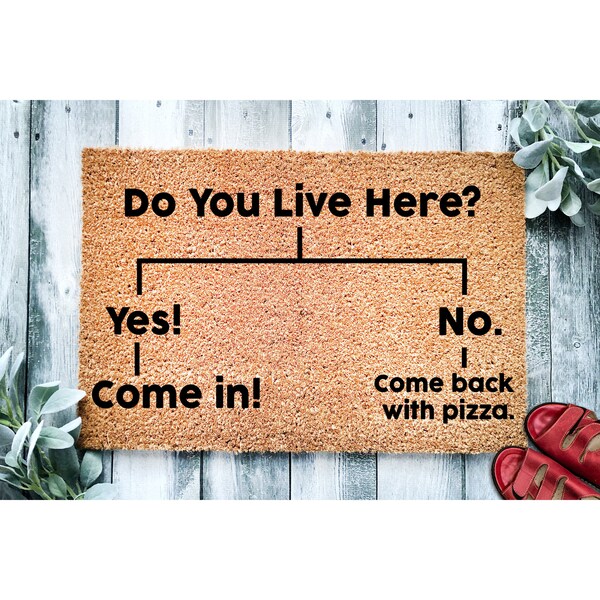 Come as You Are Doormat - Etsy