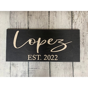 3d Last Name Sign - 3D Sign - Family Name Sign - Established Sign ...