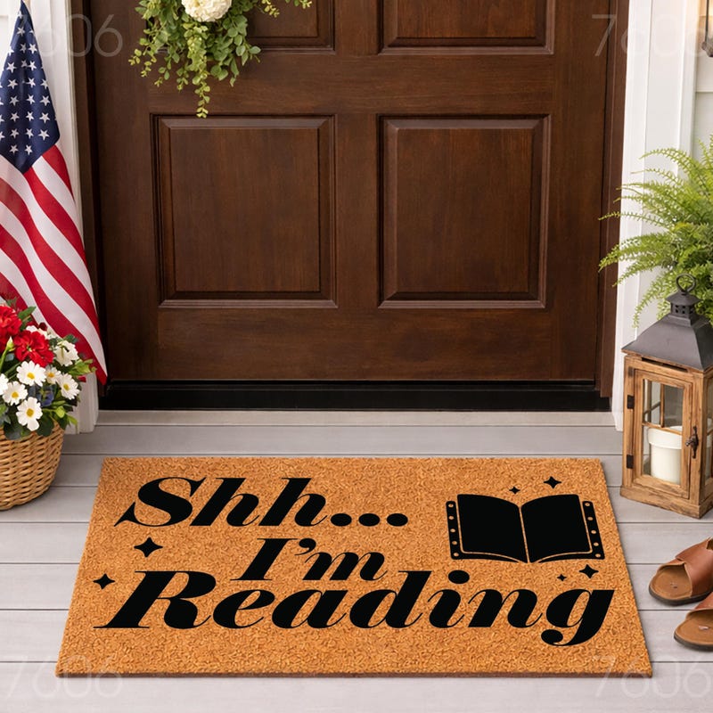 Book Lover Welcome Mat - Etsy