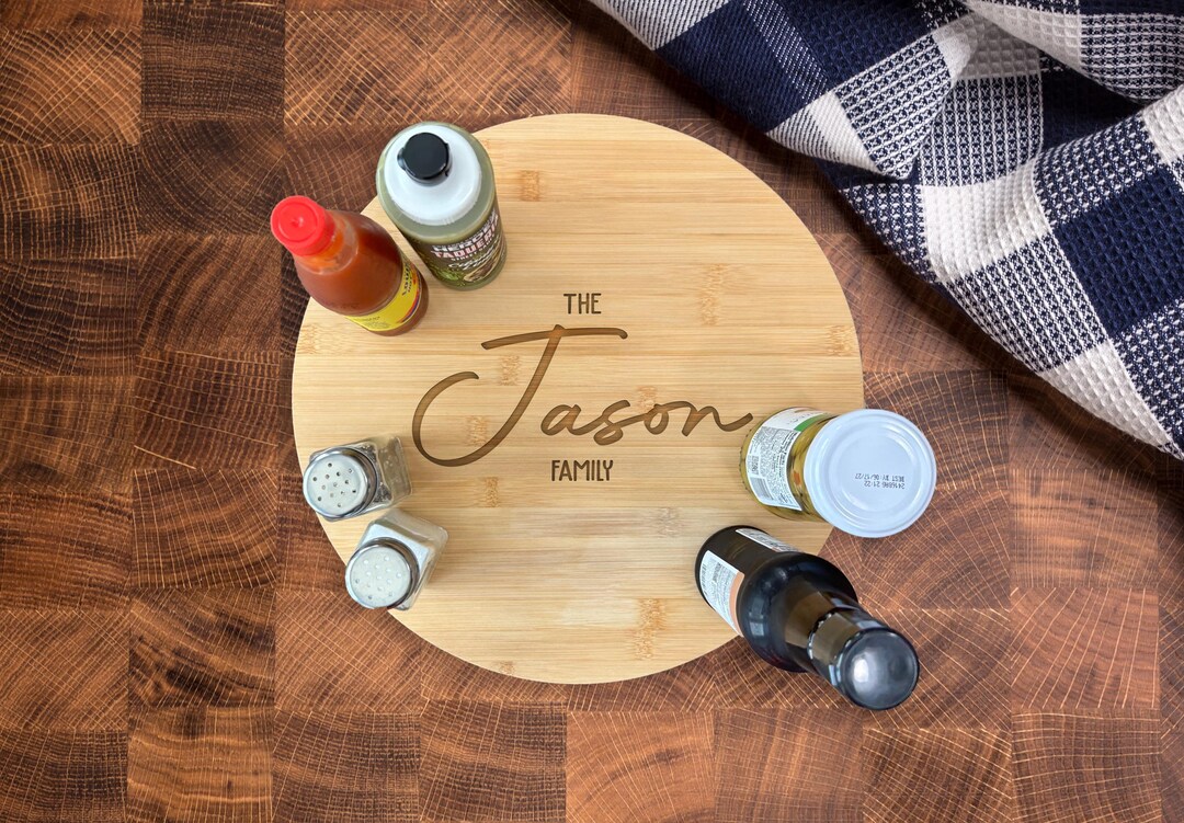 Anniversary Lazy Susan Gift, Family Name, Wedding (mom, 13.5") 7115 - Etsy