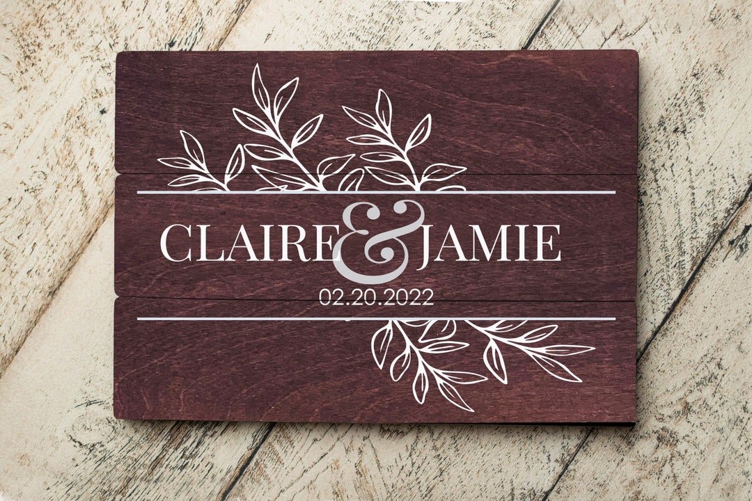 Personalized Custom Wedding Sign Wedding Gift Floral - Etsy