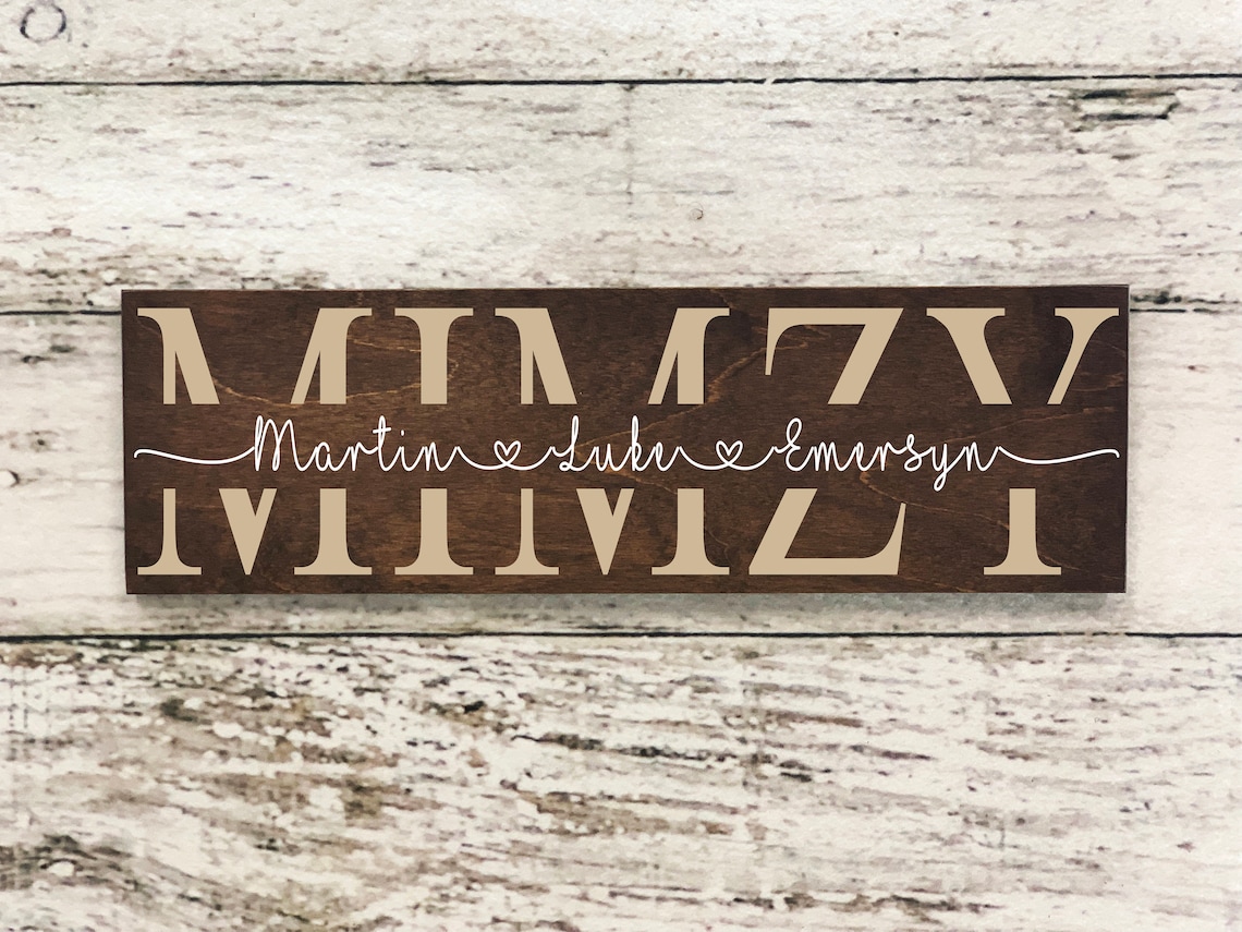 Mimzy Mothers Day Gift Mimzy Sign Gift for Mimzy Rustic - Etsy