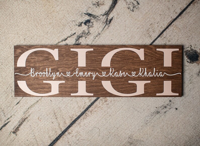 Gigi Mothers Day Gift Gigi Sign Gift for Gigi Rustic | Etsy