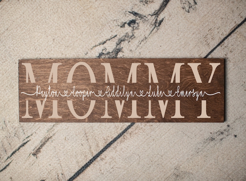 Mothers Day Gift Mommy Sign Gift for Mom Rustic Sign for | Etsy