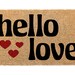 1846 Hello Love Heart Doormat Cute Valentine's Housewarming Gift Custom ...