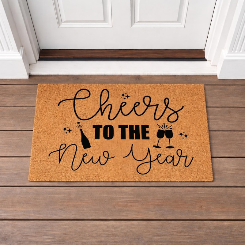 New Year Door Mats - Etsy