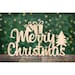 Merry Christmas Wood Sign: Cutout Door and Wall Decor 7153 - Etsy