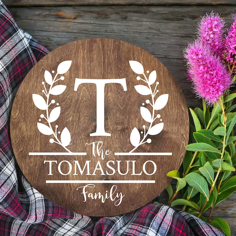 Last Name Decal - Etsy