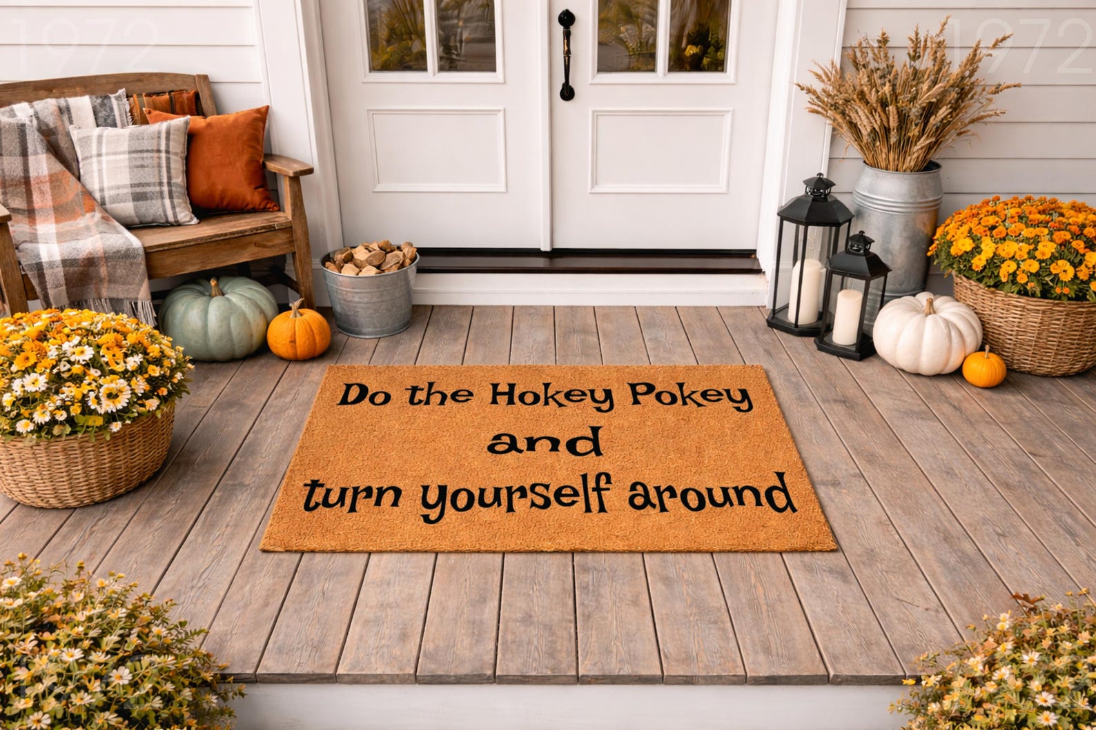 Doormat Do the Hokey Pokey and Turn Yourself Around - Funny Doormat ...