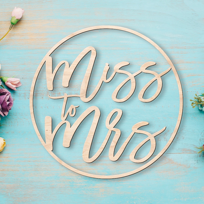 Miss to Mrs Sign - Etsy