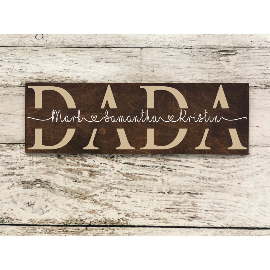 Dada Fathers Day Gift - Dada Sign - Gift for Dada - Rustic Sign for ...