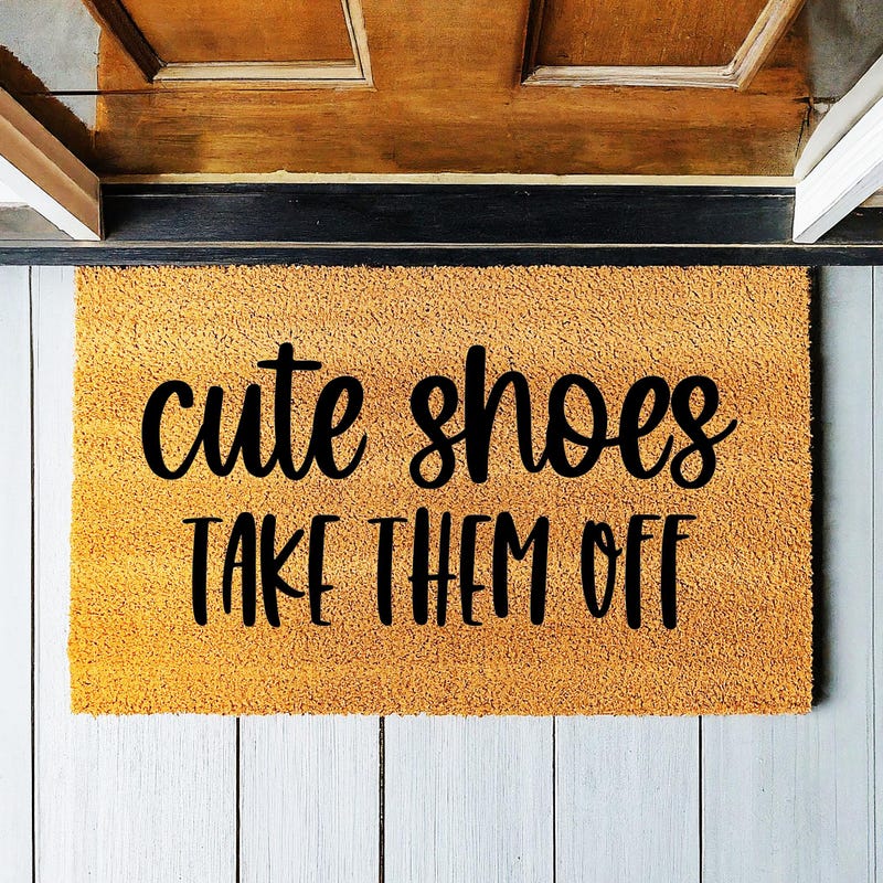 Shoes off Sign Funny - Etsy