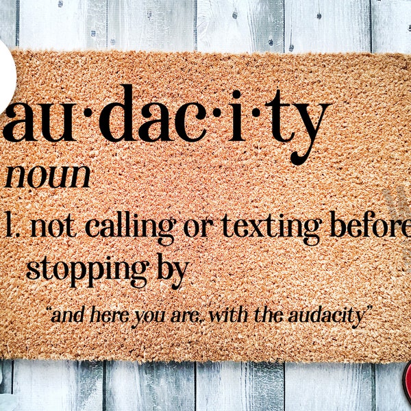 Rude Door Mat - Etsy