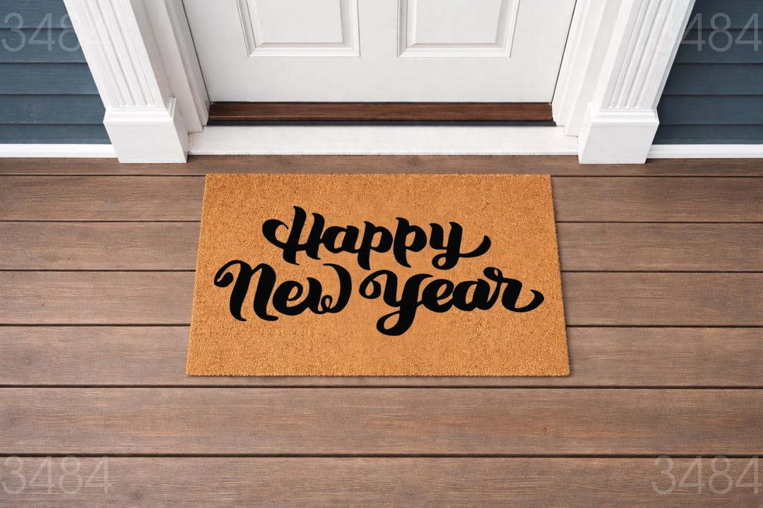Doormat - Happy New Year - New Year's Eve - New Years Eve - Happy New ...
