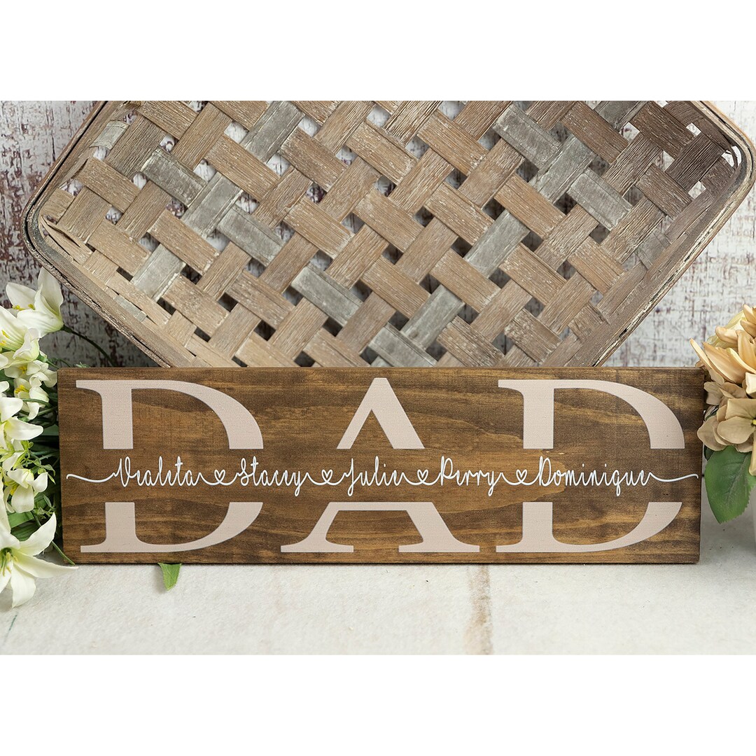 Dad Fathers Day Gift - Dad Sign - Gift for Dad - Rustic Sign for Dad ...