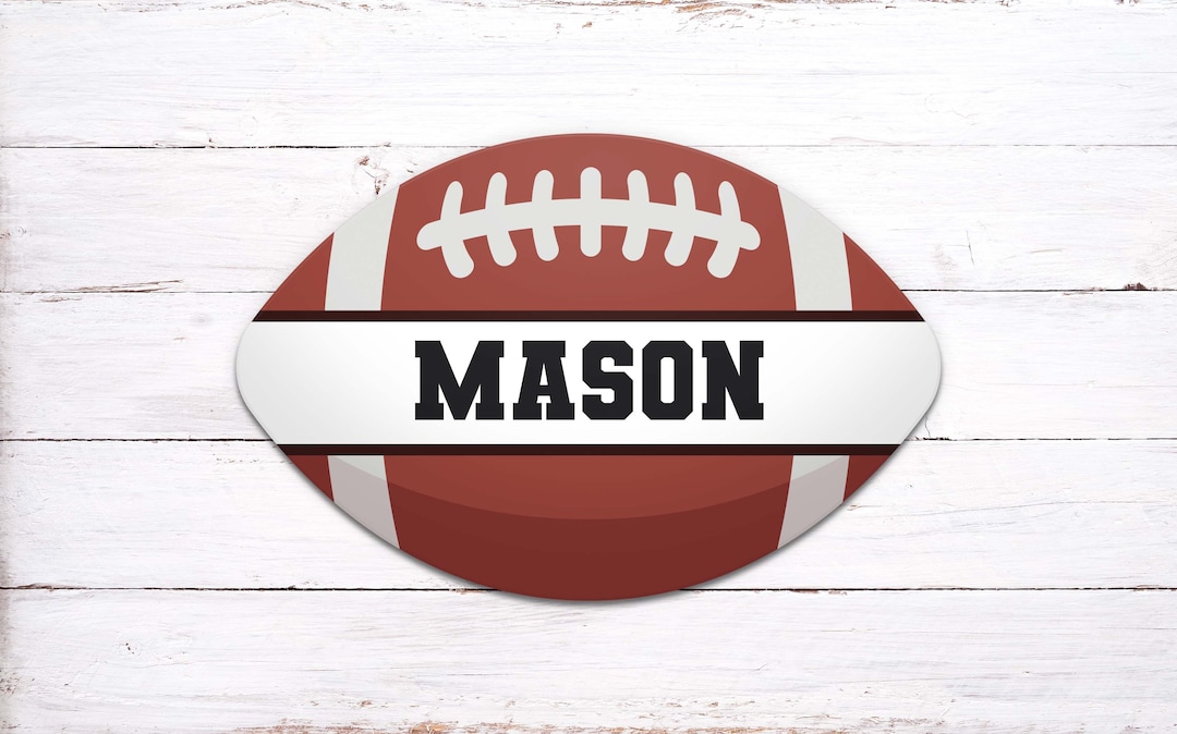 Personalized Football Door Sign - Kids Football Room Sign Wood Sign ...