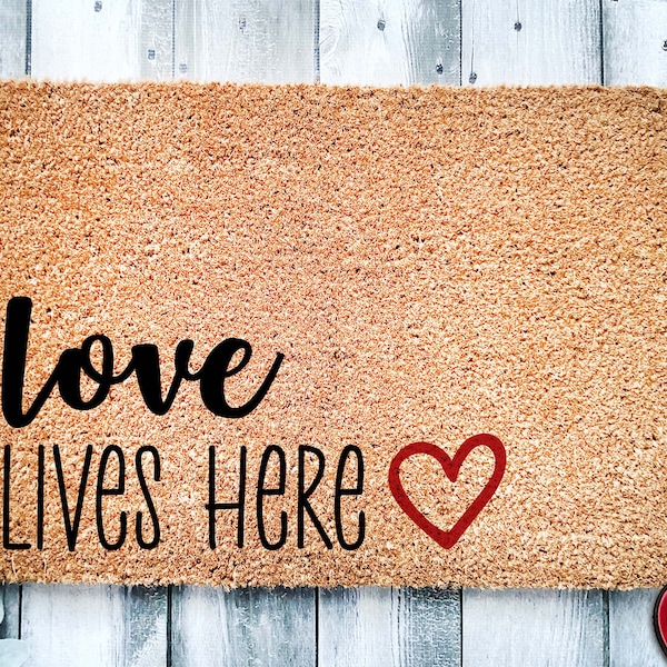 Heart Doormat - Etsy