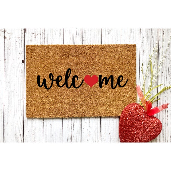 Heart Doormat - Etsy