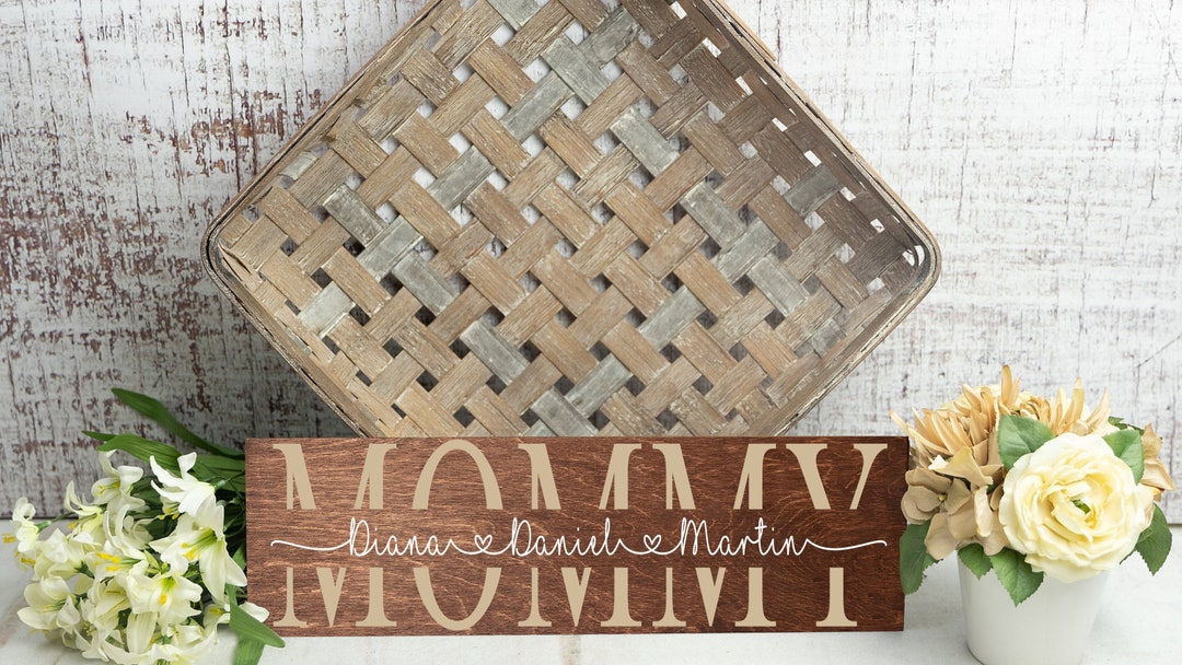 Mothers Day Gift Mommy Sign Gift for Mom Rustic Sign for - Etsy