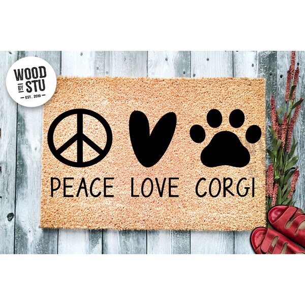 Peace Doormat - Etsy