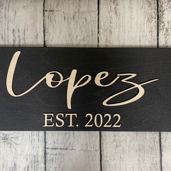 Last Name Signs - Etsy