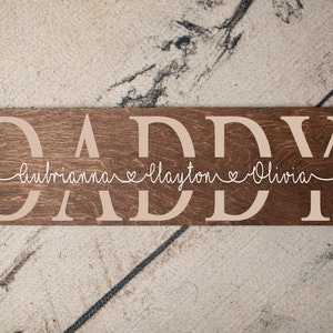 Daddy Fathers Day Gift - Daddy Sign - Gift for Daddy - Rustic Sign for ...