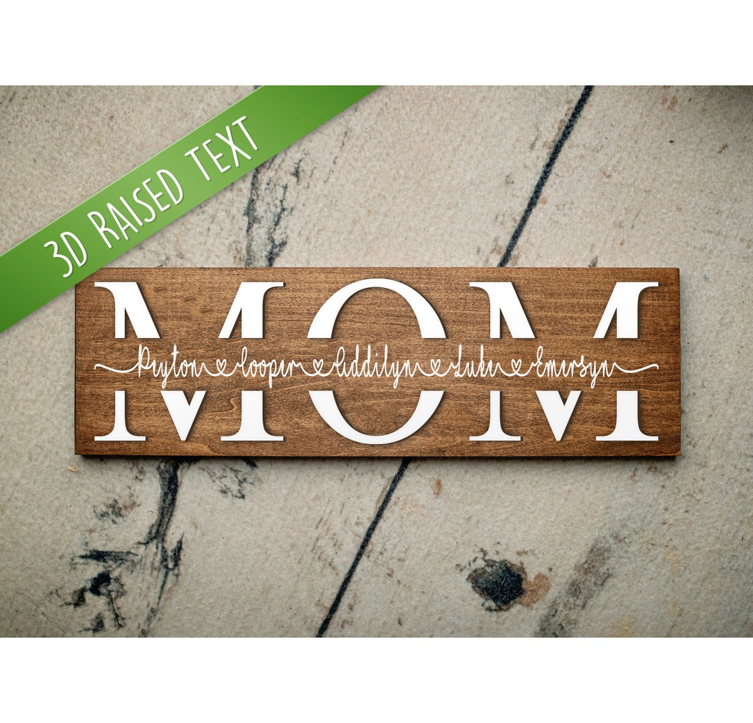 Personalized Mothers Day Gift - Mothers Day Gift - Mom Sign - Gift for ...