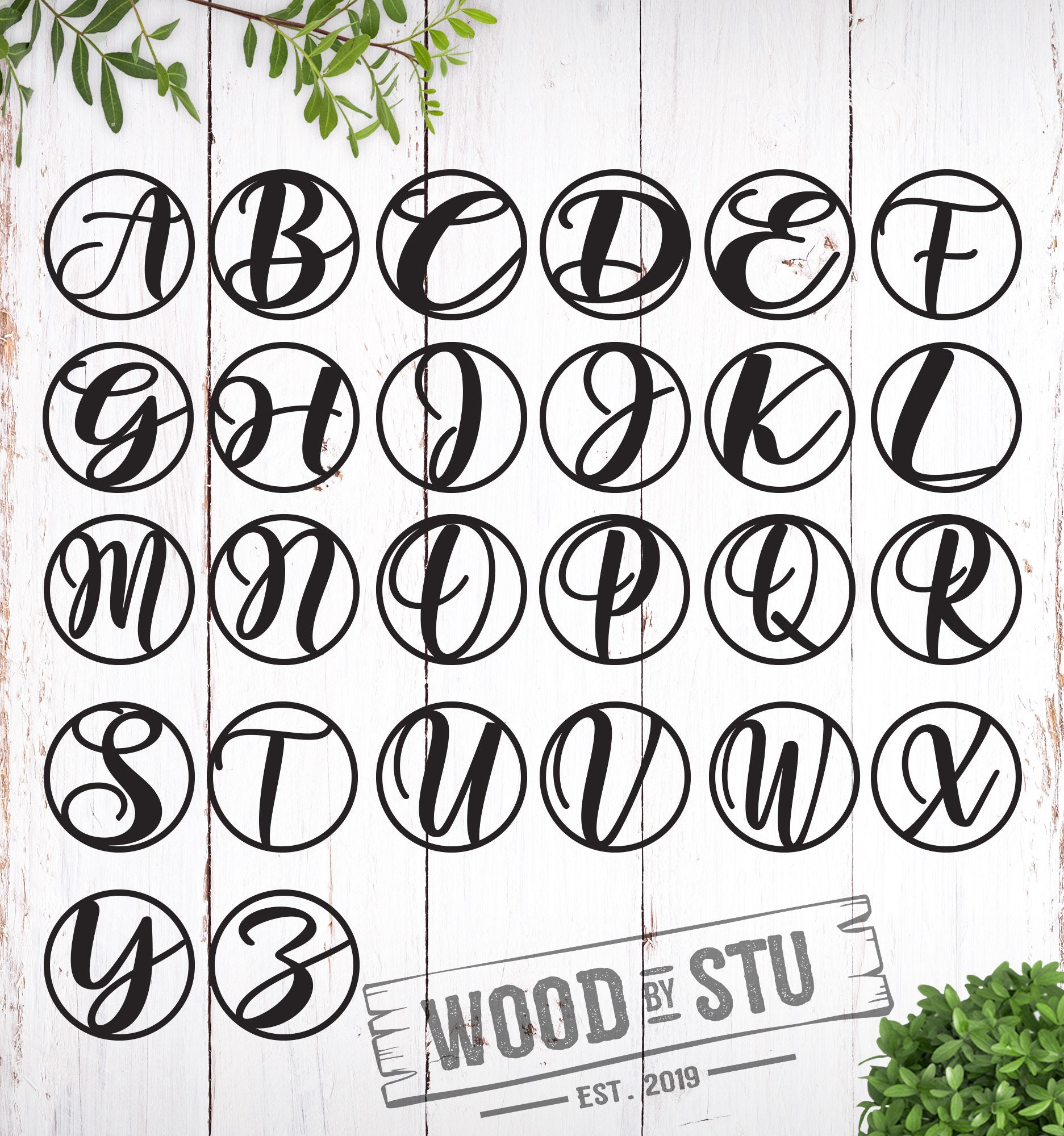 3D Monogram Letter Cutout Laser Cut Monogram Custom - Etsy