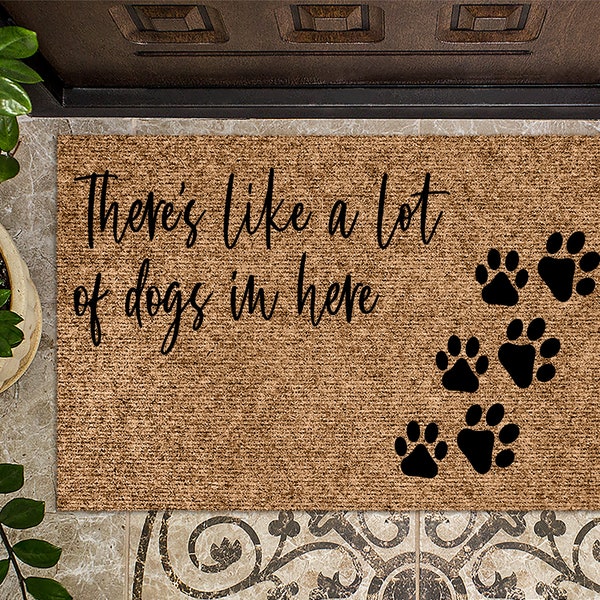 Funny Dogs Doormat - Etsy