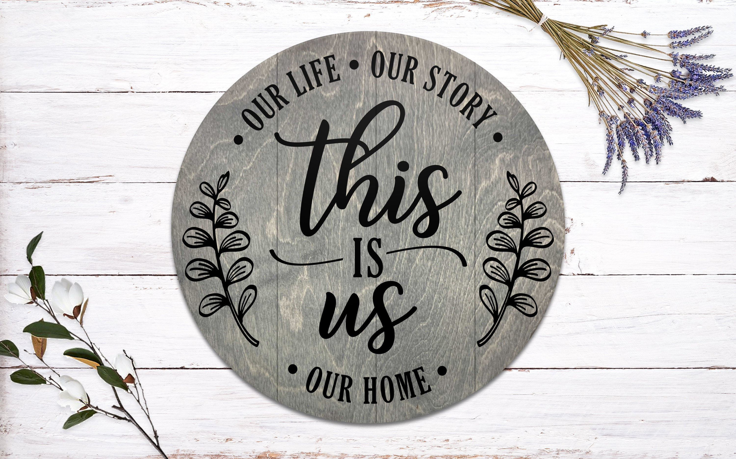 This is Us Round Porch Door Sign Our Life Our Story Our Home - Etsy