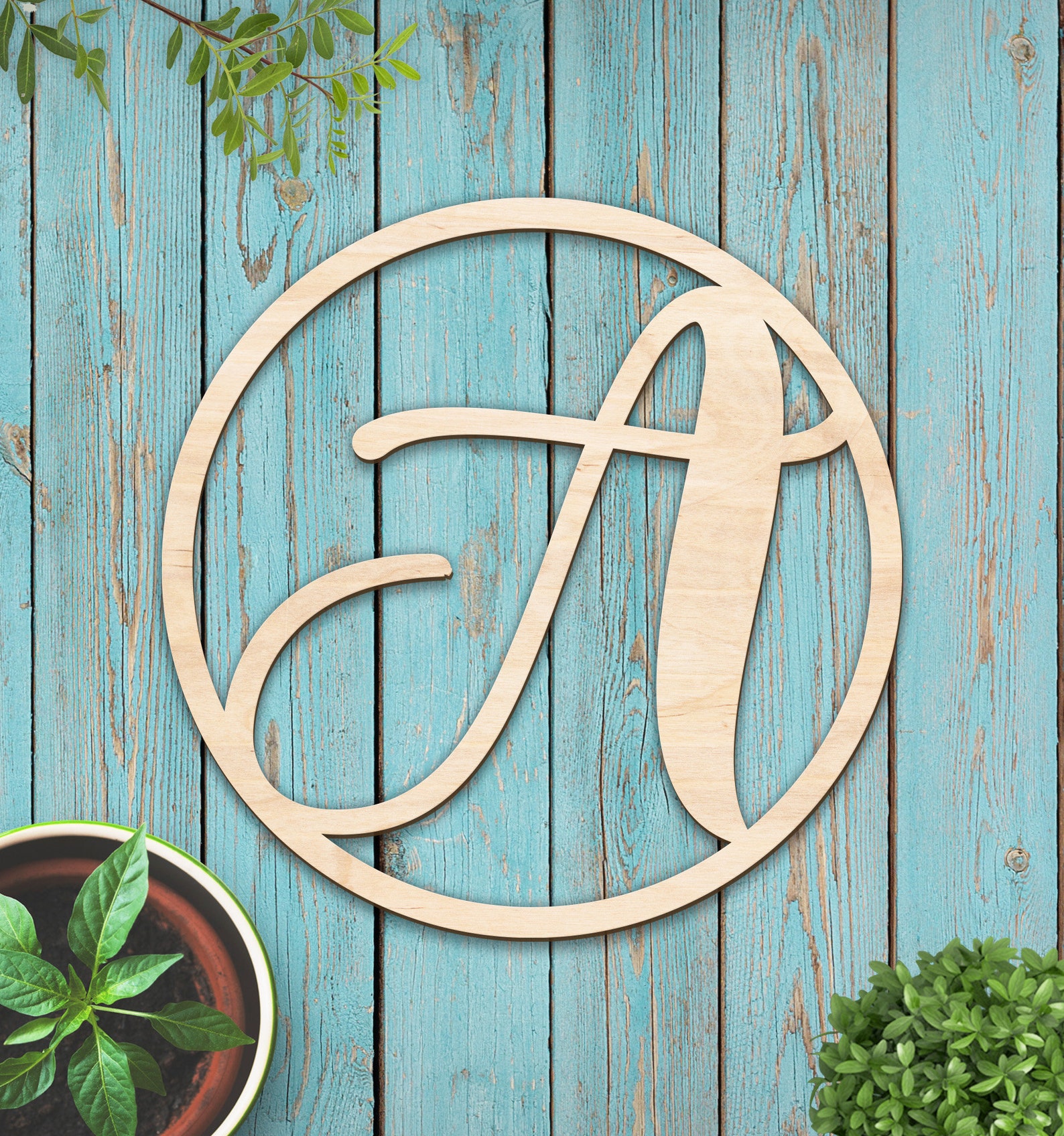 3D Monogram Letter Cutout Laser Cut Monogram Custom - Etsy