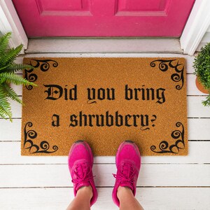 Did You Bring A Shrubbery, Medieval Knights Welcome Doormat - Etsy