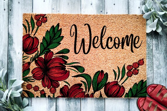 Red Welcome Mat