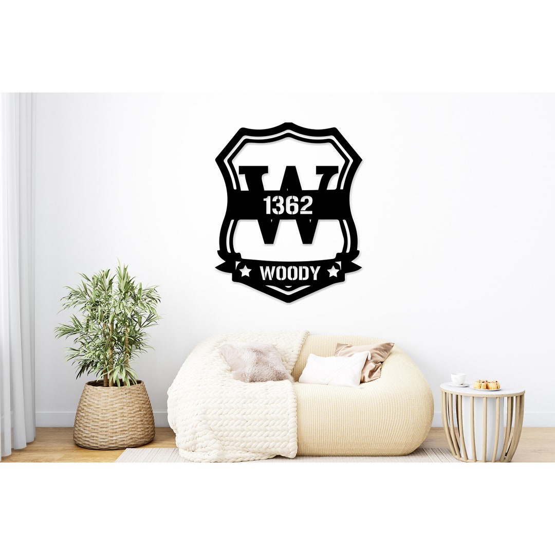 Police Badge Wood Cutout - Law Enforcement Decor - Police Silhouette ...