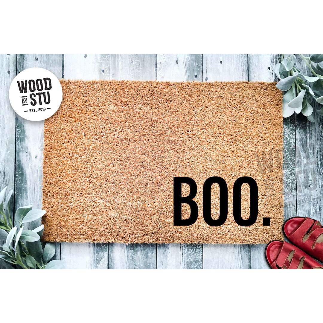 Doormat Boo Halloween - Funny Doormat - Welcome Mat - Funny Door Mat ...