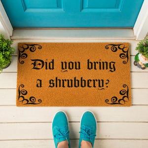 Did You Bring A Shrubbery, Medieval Knights Welcome Doormat - Etsy