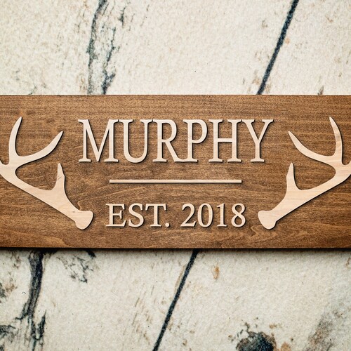 Personalized Deer Sign Gifts for the Couple Wood Wedding - Etsy