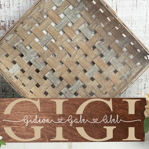 Gigi Mothers Day Gift Gigi Sign Gift for Gigi Rustic Sign for Grandma ...