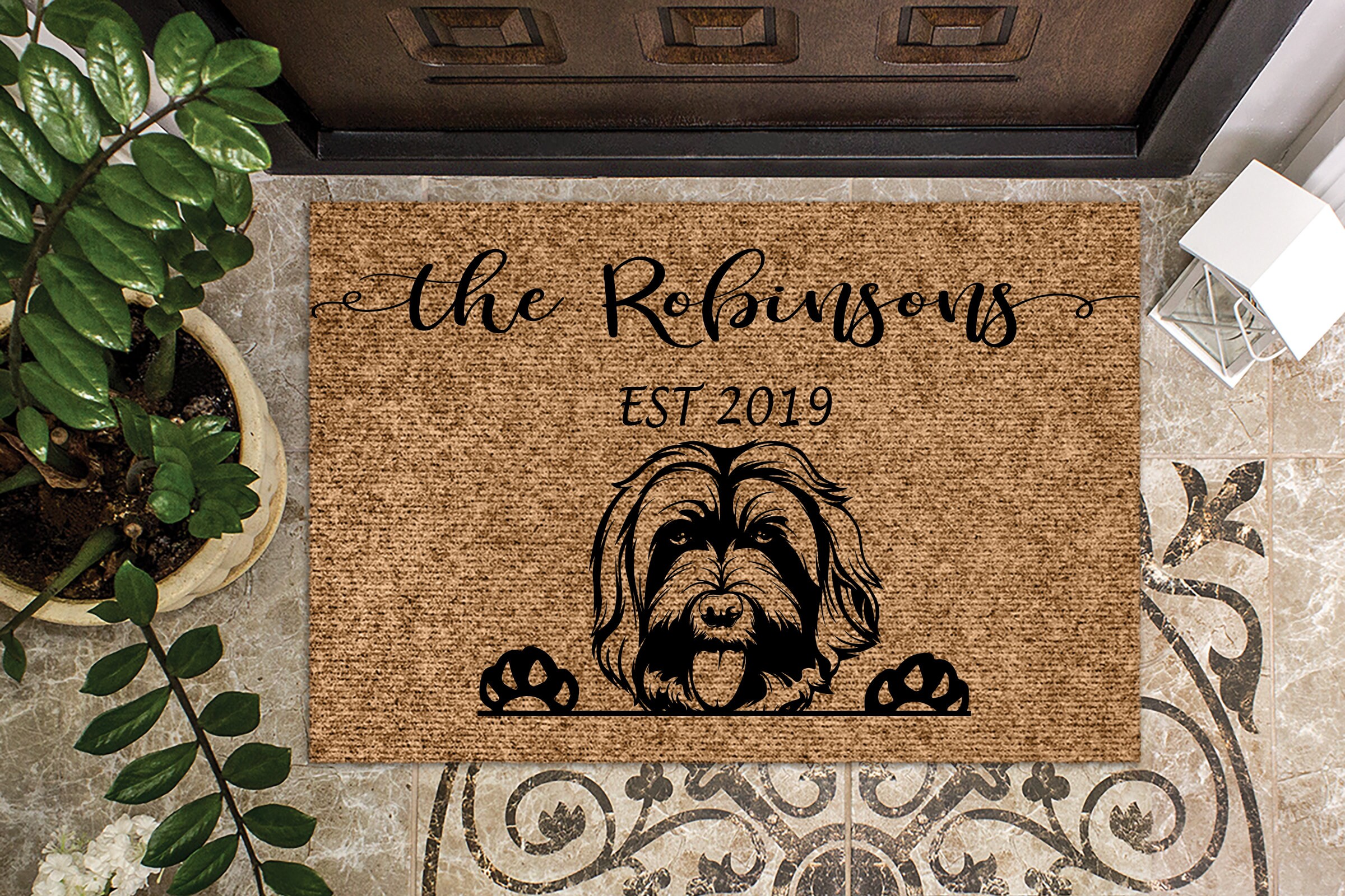 Labradoodle Doodle Dog Personalized Doormat Custom Doormat - Etsy