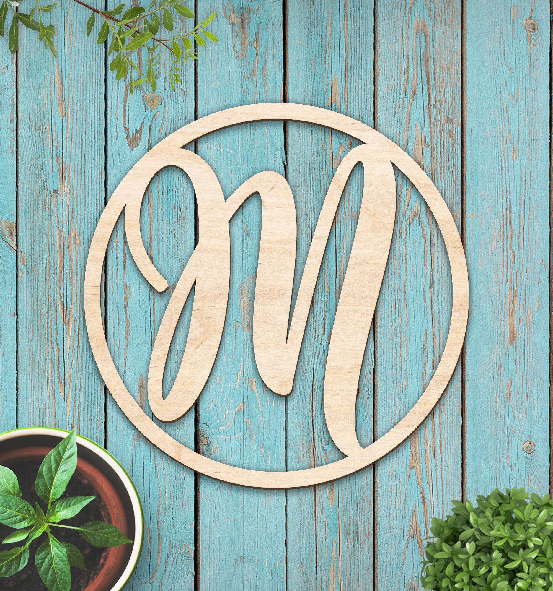 3D Monogram Letter Cutout Laser Cut Monogram Custom - Etsy