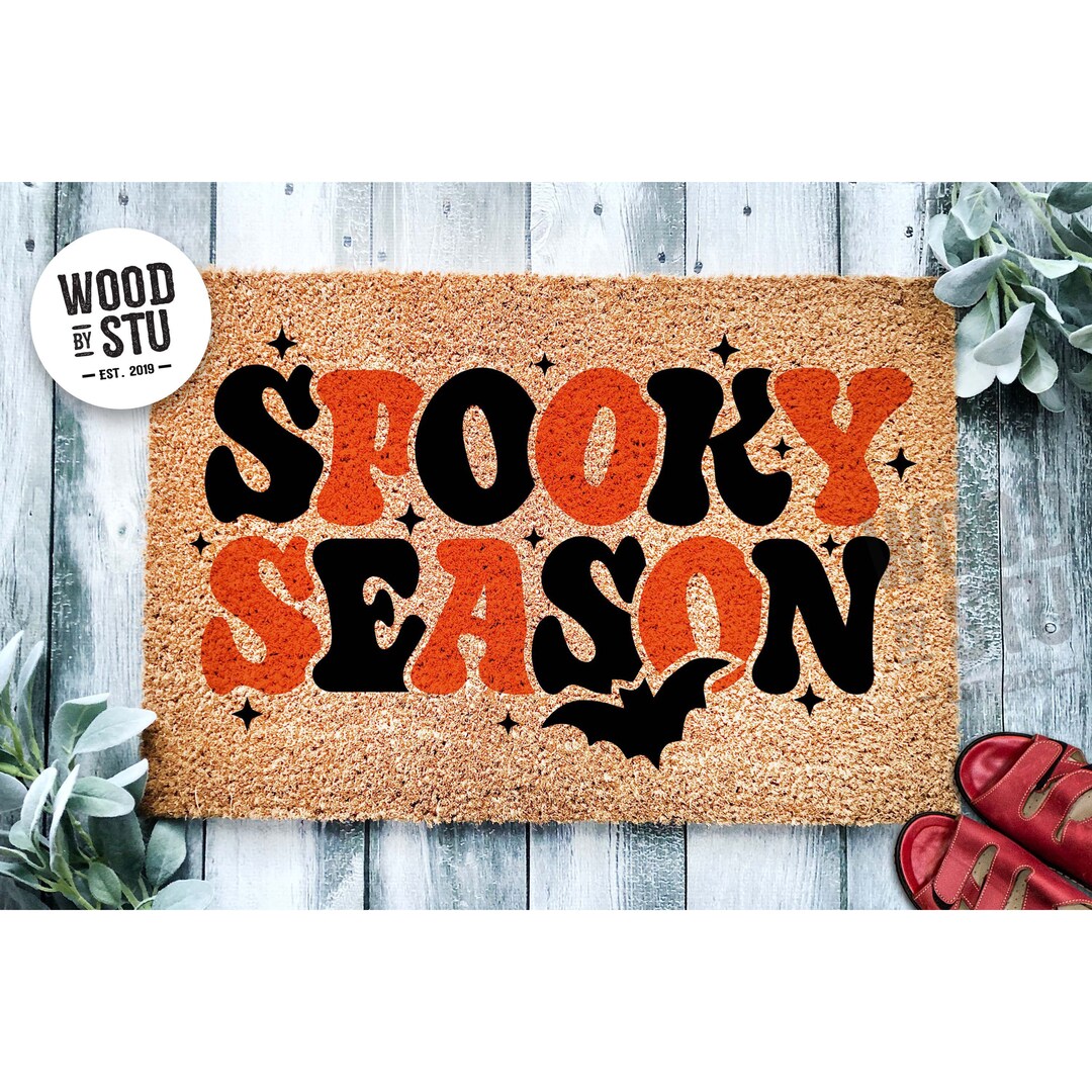 Doormat Spooky Season Halloween - Funny Doormat - Welcome Mat - Funny ...