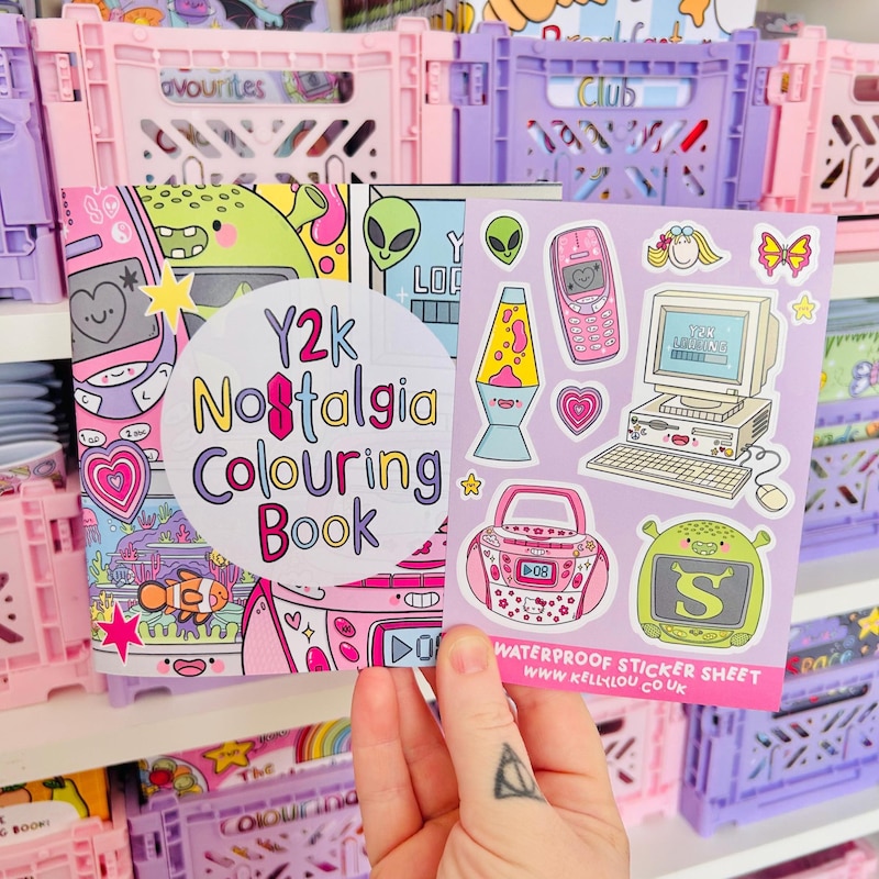Y2k Stickers Book - Etsy UK