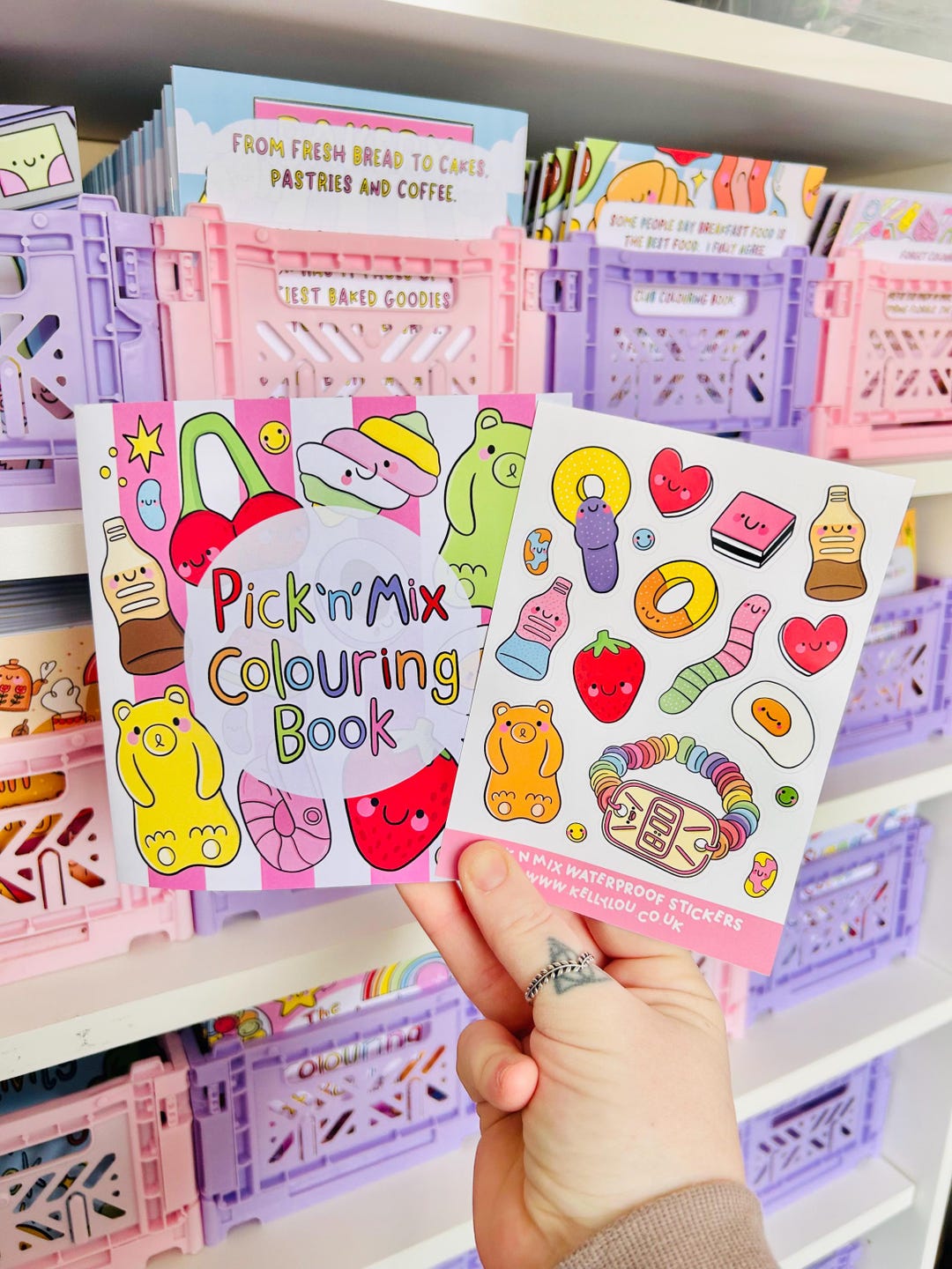Pick N Mix Mini Colouring Book & Waterproof Sticker Sheet - Mindfulness ...