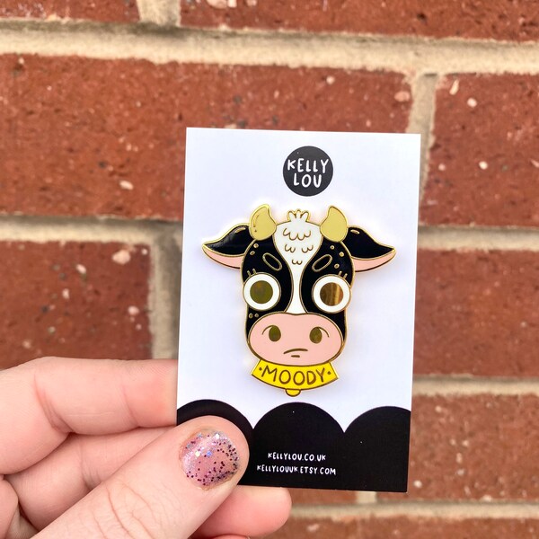 Highland Cow Enamel Pin - Etsy