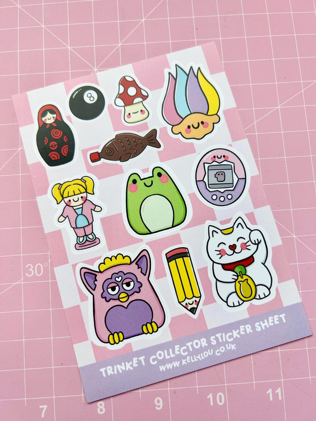 Trinket Collector Waterproof Sticker Sheet - 90s Toys - Collectibles ...