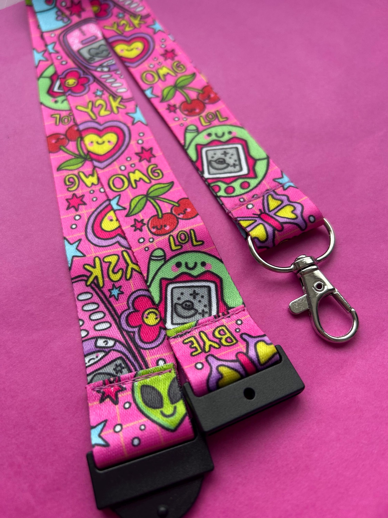 Y2K Nostalgia Polyester Lanyard : Safety Breakaway - 2000s - Retro ...